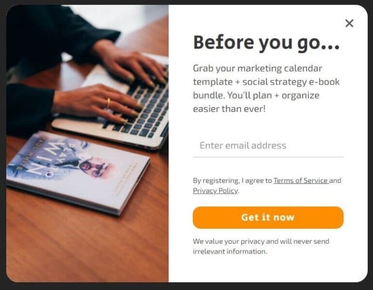 7 Pop-Up Form Examples That Will Help Generate More Leads ...