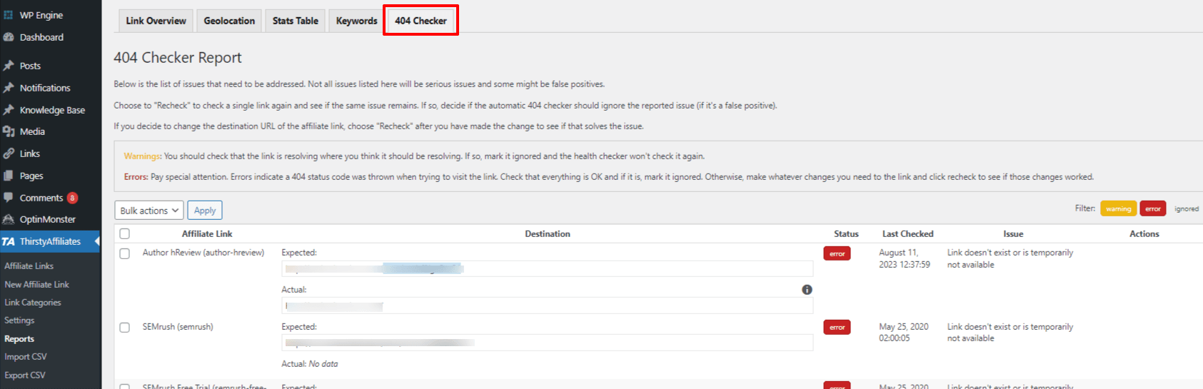 ThirstyAffiliates vs. Pretty Links: The Ultimate Link Management Plugin ...